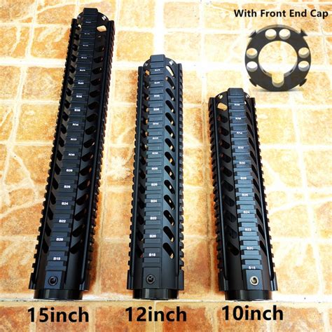 Tactical 101215 Quad Rail Handguard Free Float Rail Mount System Picatinny Rail M16 With