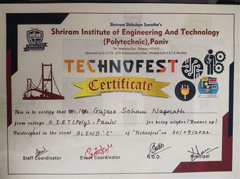 Soham Gujare On Linkedin Runnerup Blindc Diplomaera Winner