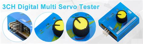 Voktta 3pcs Rc Servo Tester 3ch Digital Multi Servo Tester Ecs Consistency Ccmp Master Speed