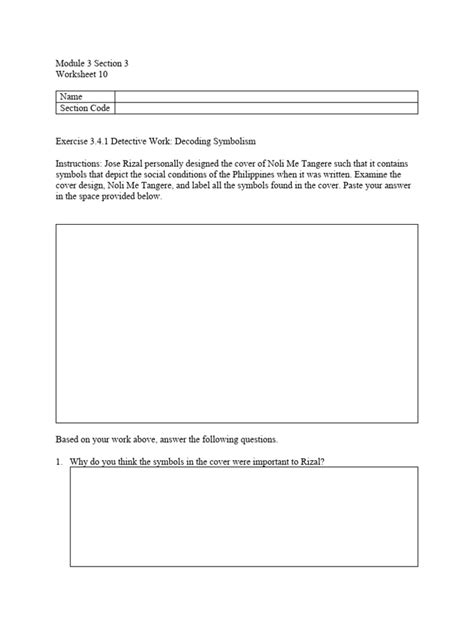 Worksheet 10 Module 3 Section 4 Pdf