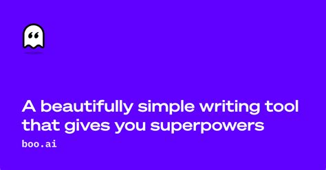 minimalist ai powered writing assistant · boo ai