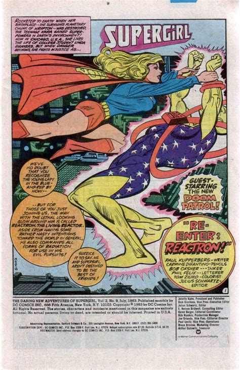 Supergirl The Maiden Of Might The Daring New Adventures Of Supergirl Re Enter Reactron