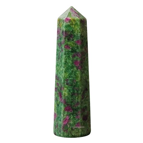 Ruby Fuchsite Tower And Gemstone Tower Collection Certified Premium