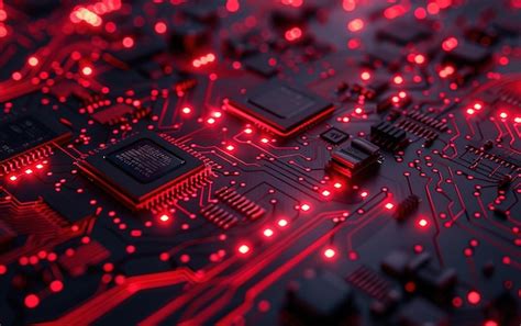 Premium Photo Circuit Board Close Up Technology Background 3d Rendering