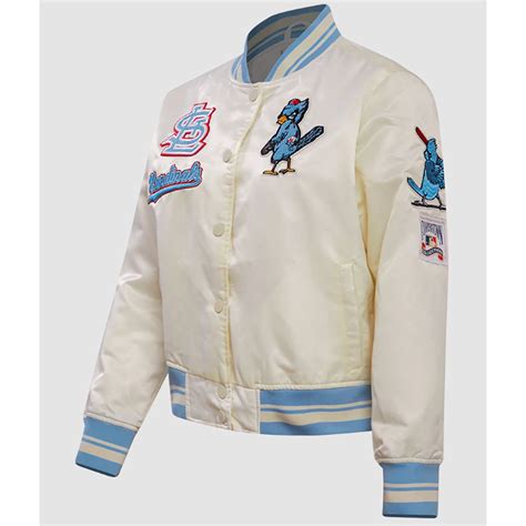 Satin St Louis Cardinals Retro Classic Rib Jacket
