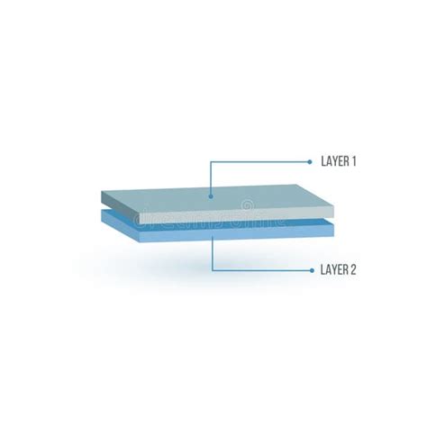 3d Illustration Layer Structure Stock Illustrations 3738 3d