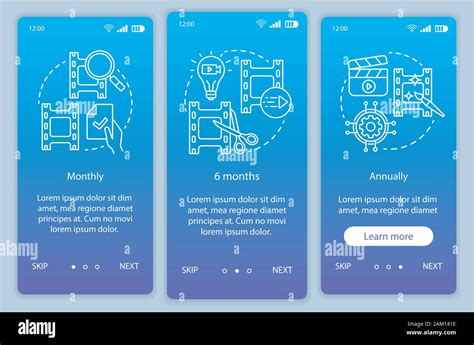 Video Editor Subscription Onboarding Mobile App Page Screen Vector