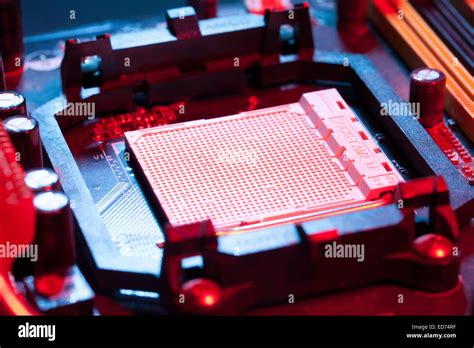 Motherboard Cpu Socket Stock Photo Alamy