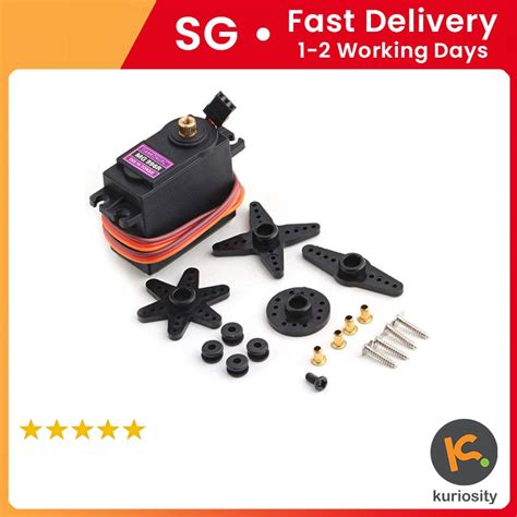 Servo Motor Mg996r 180 360 Degrees Mg995 Upgrade Shopee Singapore
