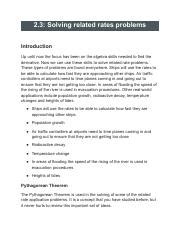 Solving Related Rates Problems Real World Applications And Course Hero