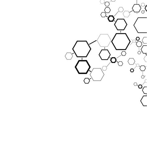 Chemical Hexagonal Formula Structure In Circle Vector Image