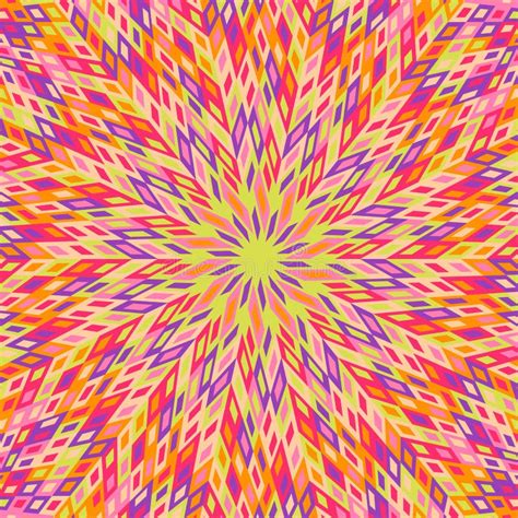 Dynamic Geometrical Colorful Round Mosaic Pattern Background Design