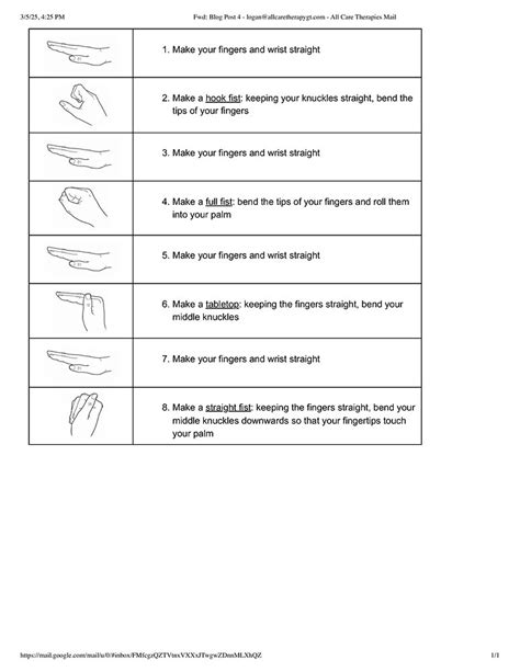 The Importance Of Tendon Gliding Exercises