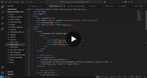 Internship Codsoft Webdevelopment Landingpage Uxdesign Renuka Swain
