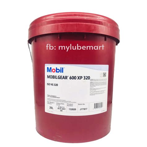 Mobil Gear Oil 320 Mobilgear 600 Xp 320 20 Liters Shopee Malaysia