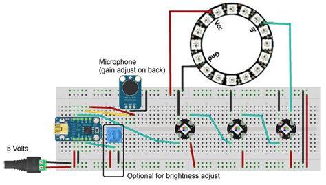 Build The Circuit Trinket Sound Reactive Led Color Organ Adafruit