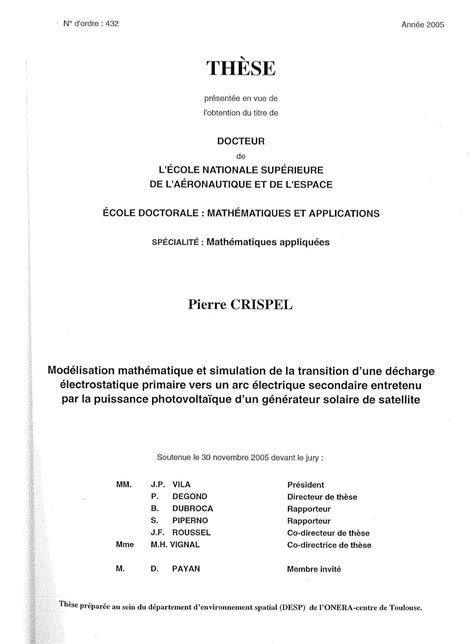Modélisation Mathématique Et Simulation De La Transition Dune