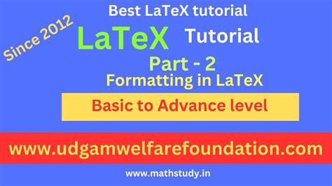Latex Tutorial For Beginners Learn Latex Free Latex Step By Step