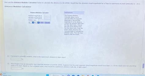 Distance Modulus Calculator