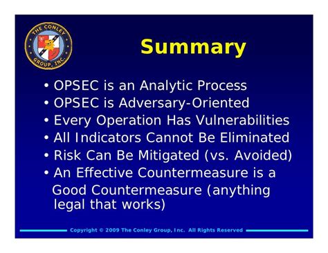 Conley Group Opsec Presentation