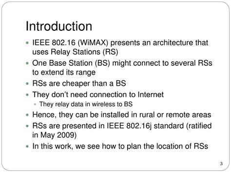 Ppt Planning Of Relay Station Locations In Ieee 80216 Wimax Networks Powerpoint