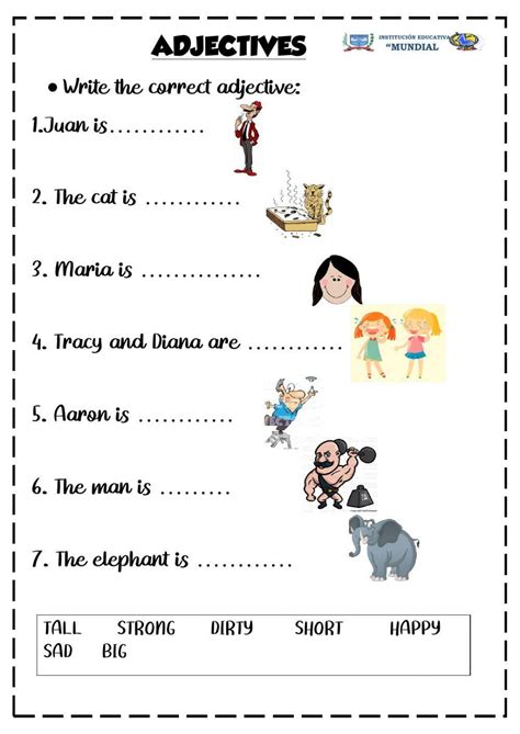 Adjectives Online Exercise For Grade 4 Worksheets Library