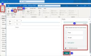 How To Create A Poll View Voting Results In Outlook