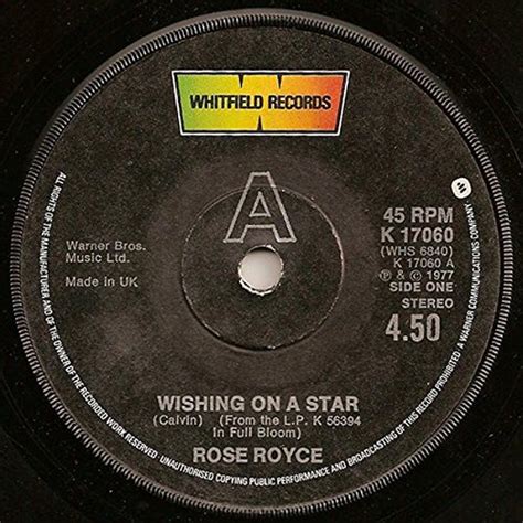 Rose Royce Wishing On A Star Rose Royce 7 45 Music