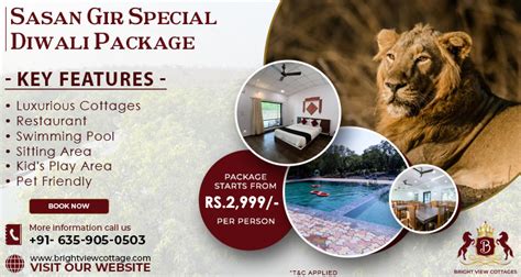 Sasan Gir Diwali Packages Resort Packages Gujarat