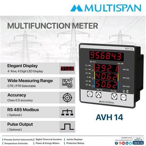 Single Phase Multispan Meter Avh 14 At ₹ 2120 In Vadodara Id