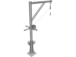 Davit Crane 1000 Lbs Cad Model 3d Cad Browser