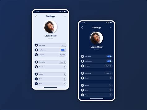 Settings Uxui Design Behance