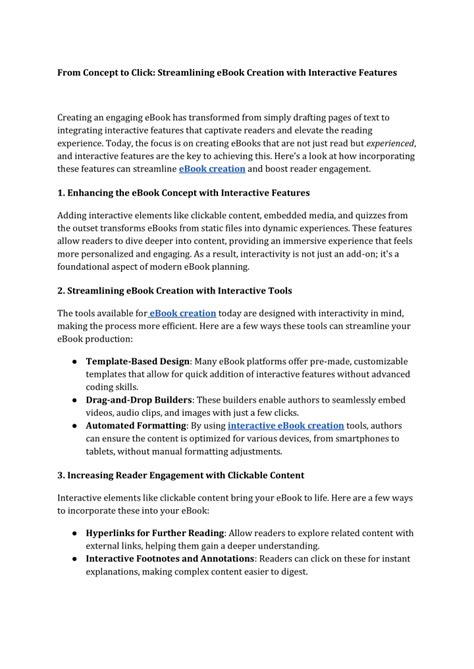 Ppt From Concept To Click Streamlining Ebook Creation With