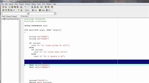 Corso C C Ita 4 Esercizio Stringhe Youtube
