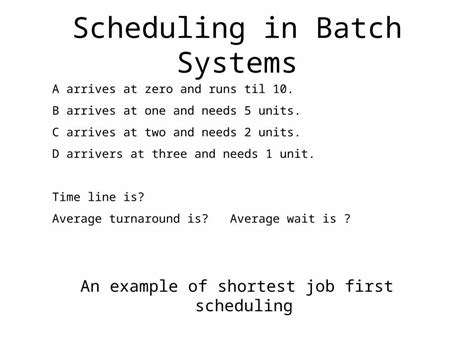 ppt scheduling chap 2 scheduling introduction to scheduling 1