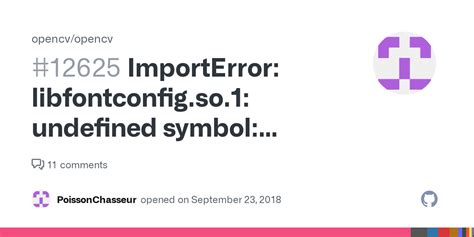 ImportError Libfontconfig So Undefined Symbol FT Done MM Var Issue Opencv Opencv