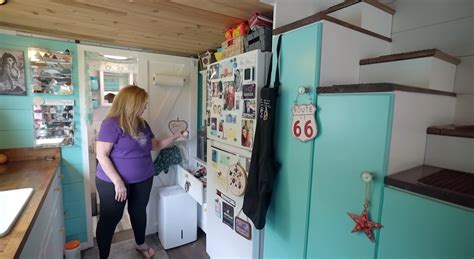 This Tiny House Is A Cozy Home For A Woman And Even Has A Catio For Her