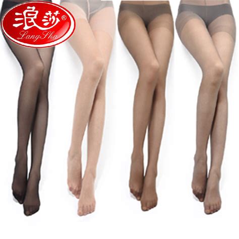 6 Ultra Thin Langsha Stockings Pantyhose Core Spun Yarn Pantyhose