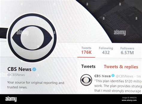 Cbs News Twitter Hi Res Stock Photography And Images Alamy