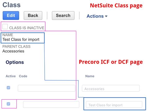 Netsuite Classes Integration