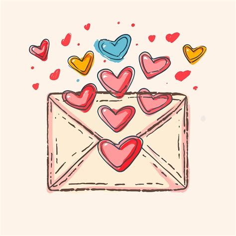 Premium Vector Cute Vector Illustration Of Postal Envelope