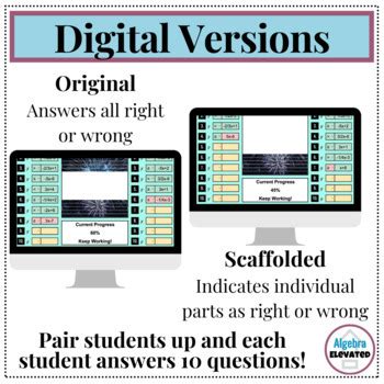 Graphing Linear Inequalities Digital Partner Activity By Algebra Elevated
