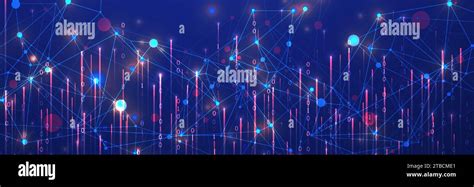 Technology Background Big Data Concept Binary Computer Code Hand Drawn Vector Illustration