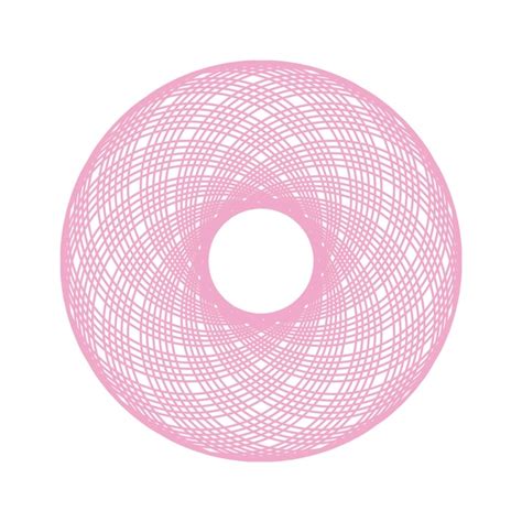 라운드 워터마크 기로쉐 패턴 디자인 요소 프리미엄 벡터