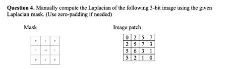 solved question 4 manually compute the laplacian of the