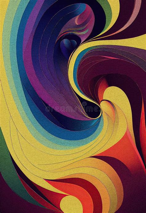 Illustration Of Colorful Abstract Design Graphic Shape Stock