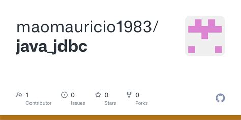 Github Maomauricio1983javajdbc
