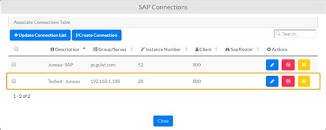 Sending All Connections