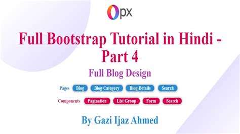 Full Bootstrap Tutorial In Hindi Part 4 Bootstrap Tutorial For Beginners Bootstrap 5