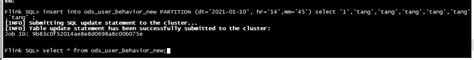 flink1 11 0读取kafka数据动态写入hive中 更新 解决hive查询不到数据问题 hive catalog value